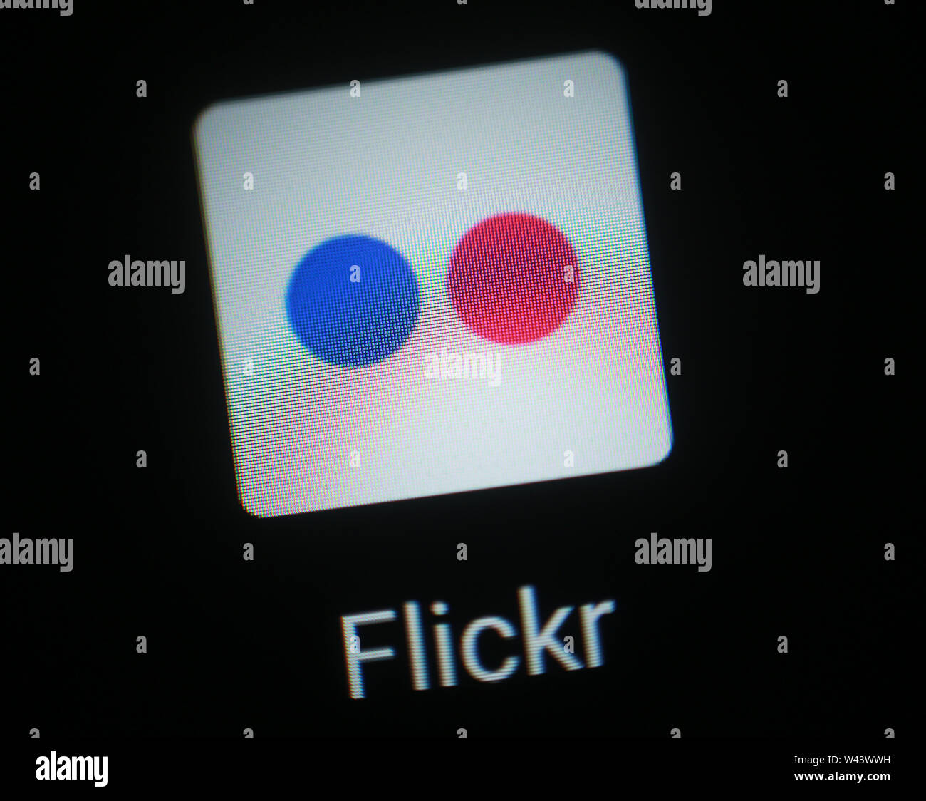 Flickr icon hi-res stock photography and images - Alamy