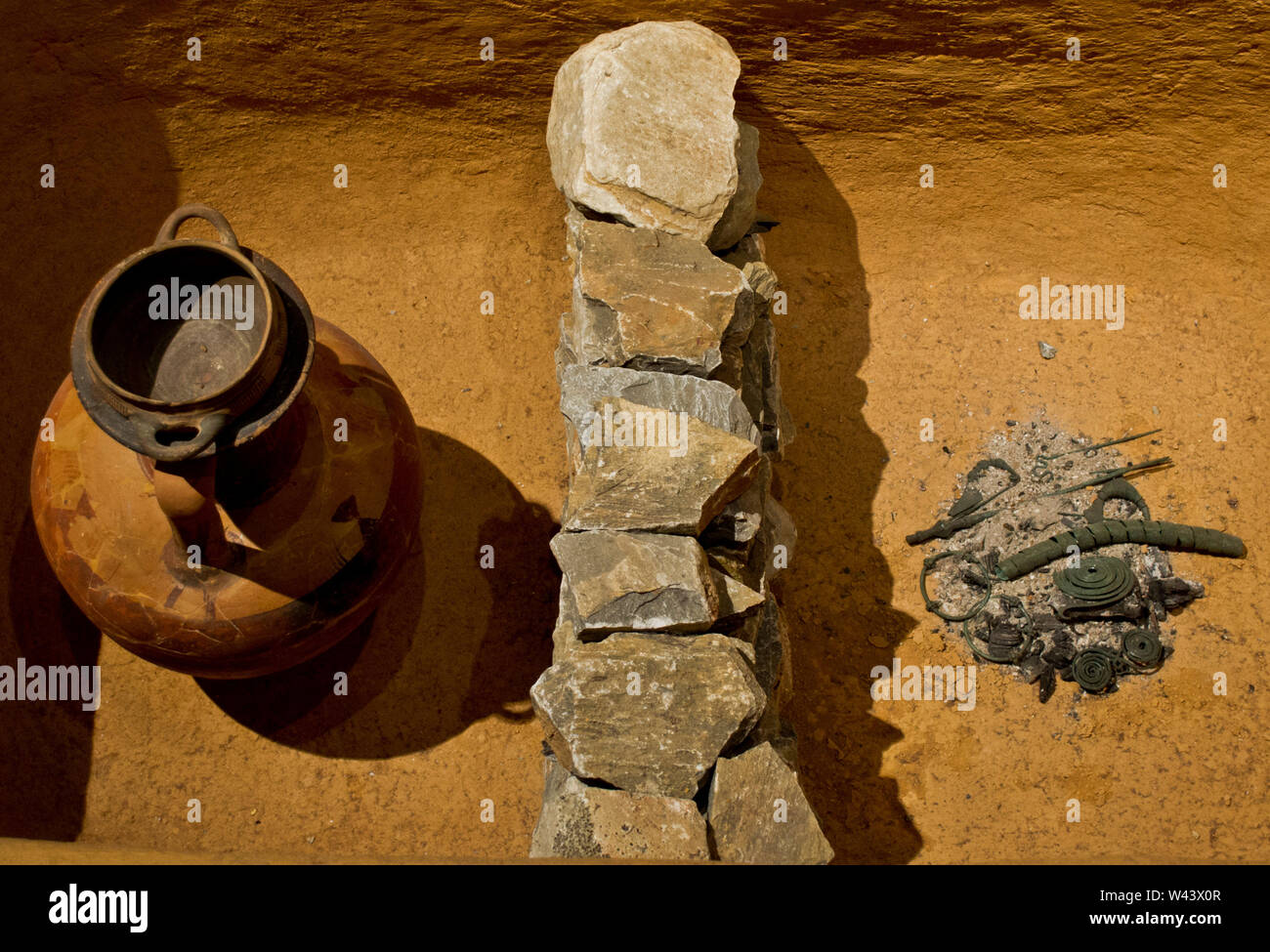 Ancient museum exhibits from ancient Greece Stock Photo - Alamy