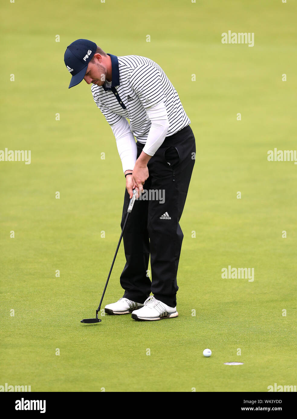 Scotland's Connor Syme on the 18th green during day two of The Open ...