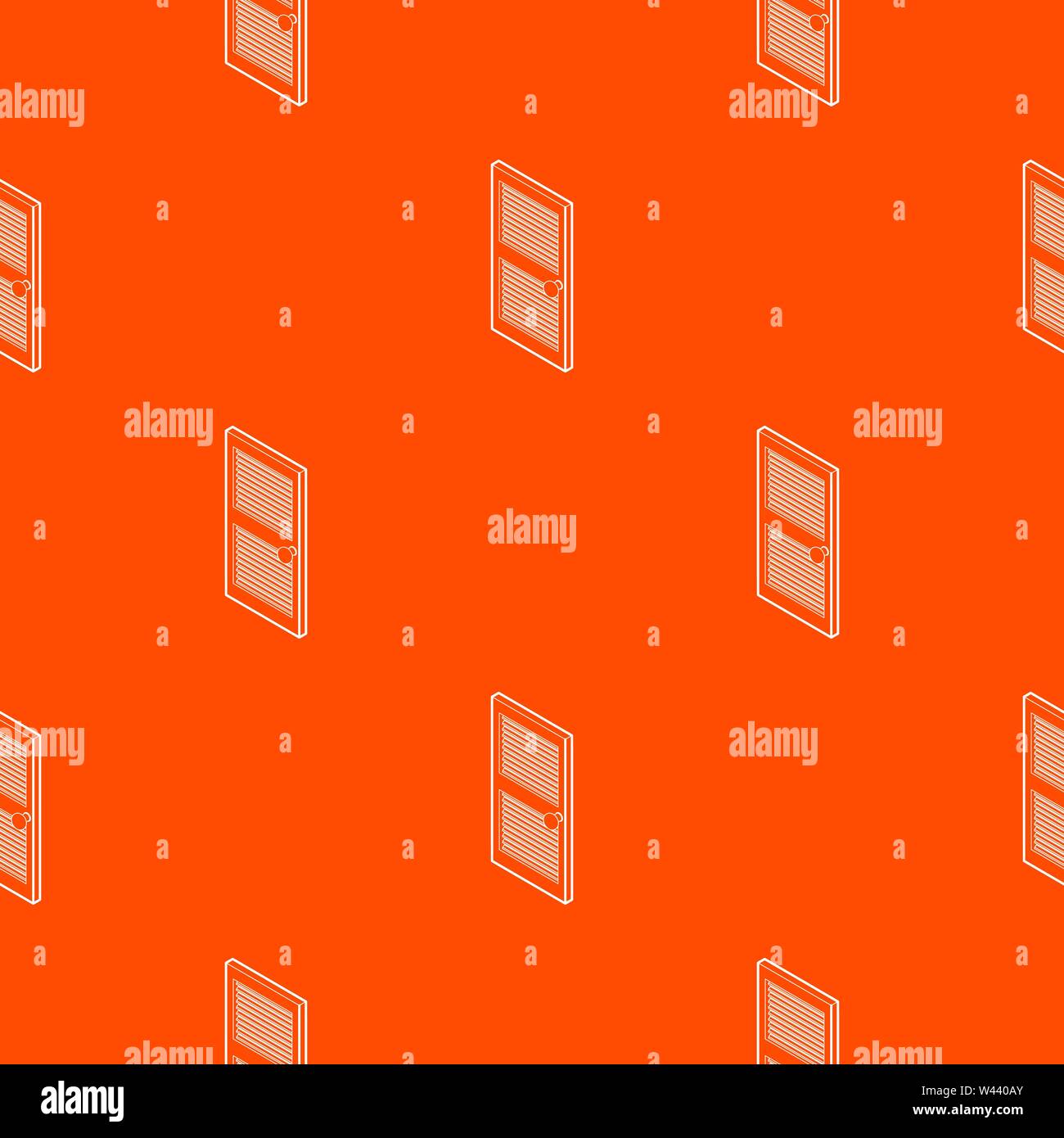 Door with horizontal vent pattern vector orange Stock Vector Image ...