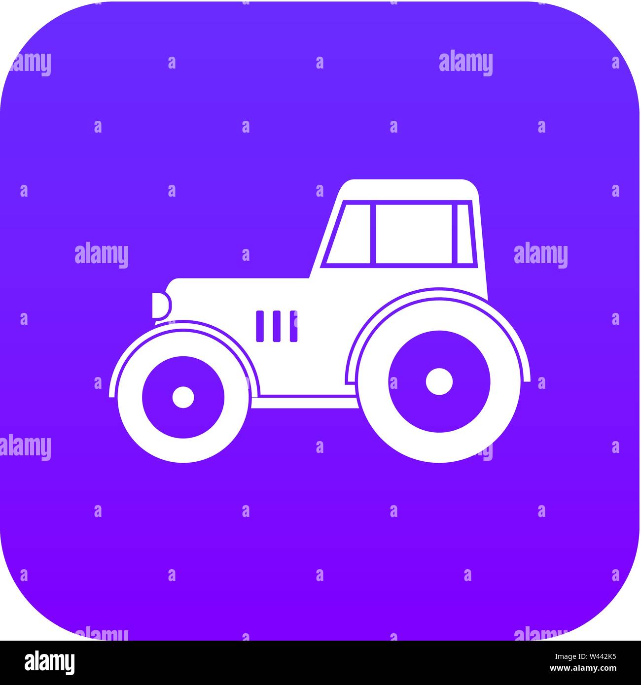 Purple tractor Stock Vector Images - Alamy