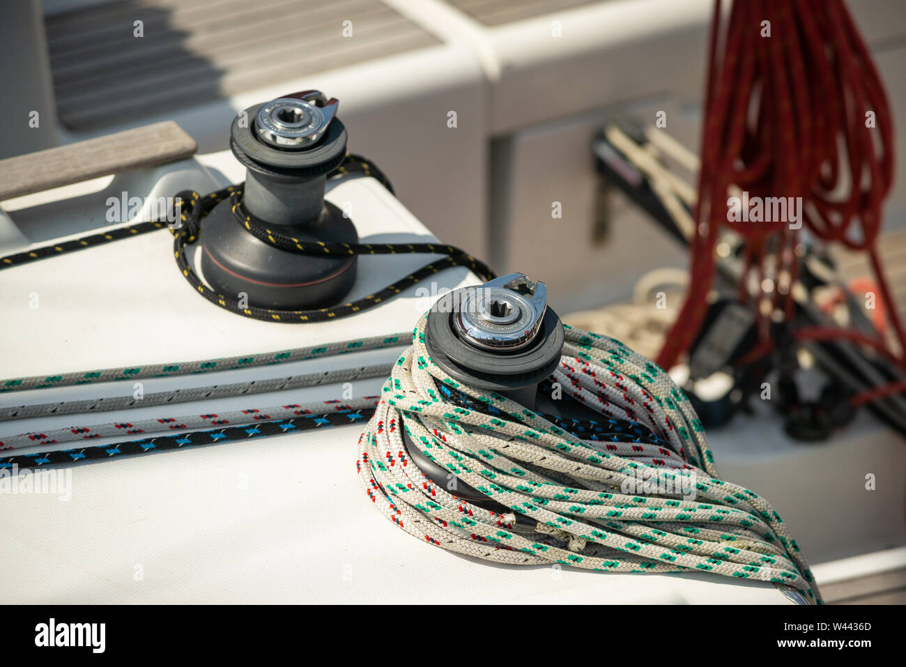 Detail sailing boat Stock Photo - Alamy