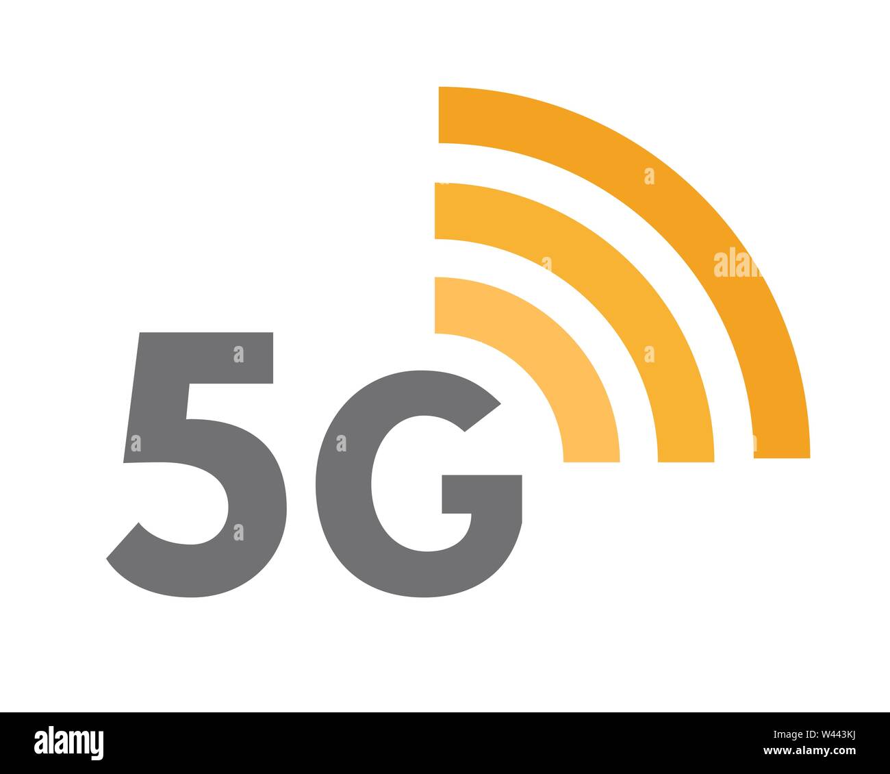 Fifth generation network icon. 5G wireless internet technology symbol or sign concept Stock ...