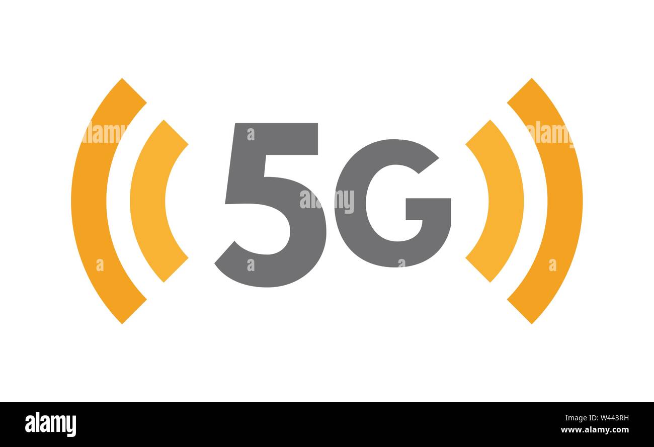 5G network technology icon. Fifth generation wireless symbol ...