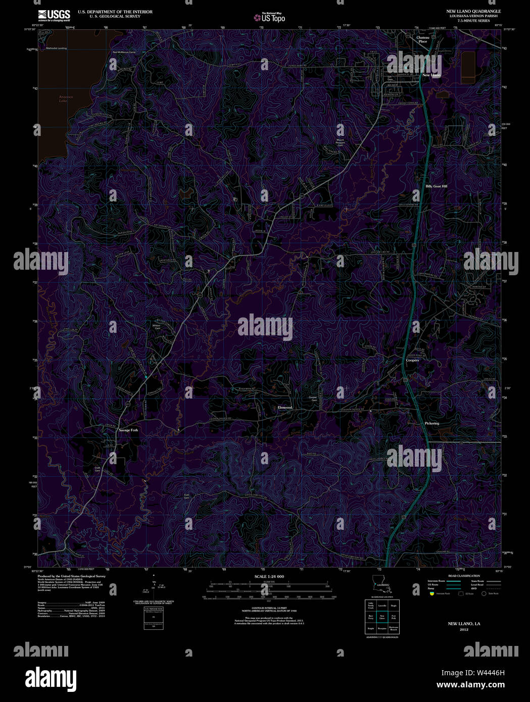 Llano map hi-res stock photography and images - Alamy