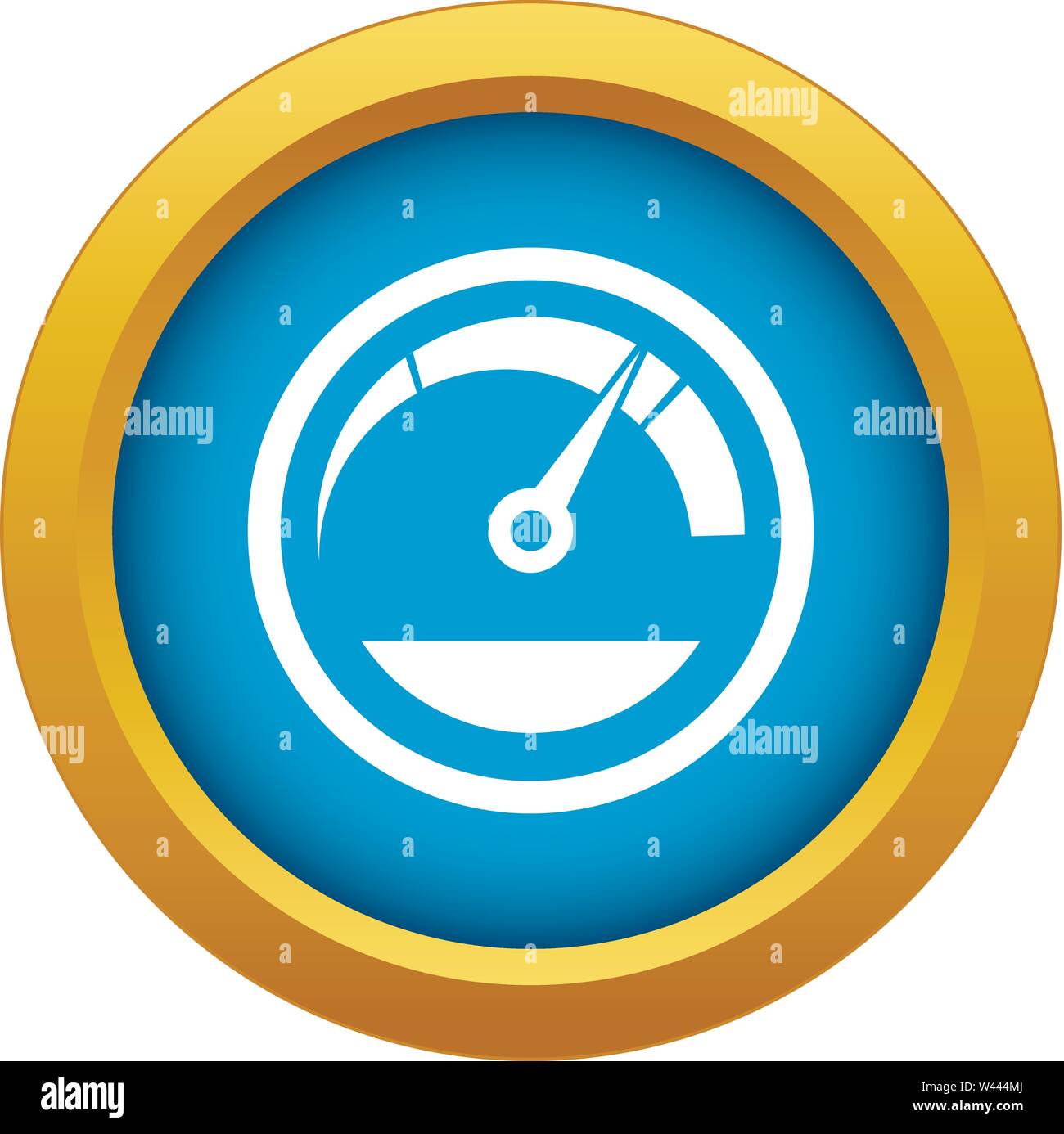 Speedometer icon blue vector isolated Stock Vector Image & Art - Alamy
