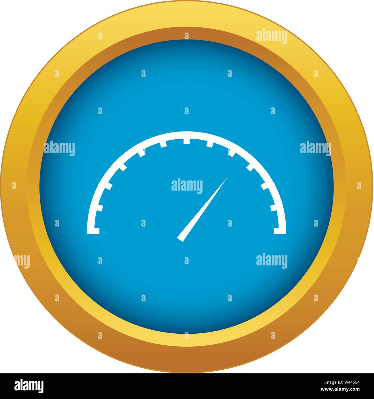 Speedometer icon blue vector isolated Stock Vector Image & Art - Alamy