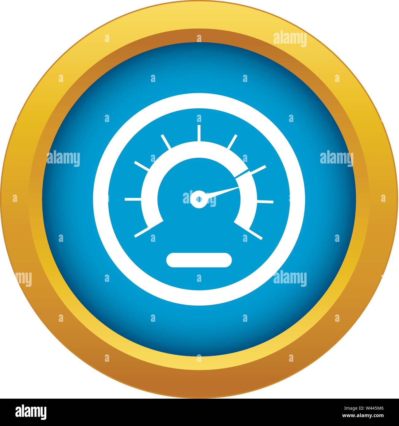 Speedometer icon blue vector isolated Stock Vector Image & Art - Alamy