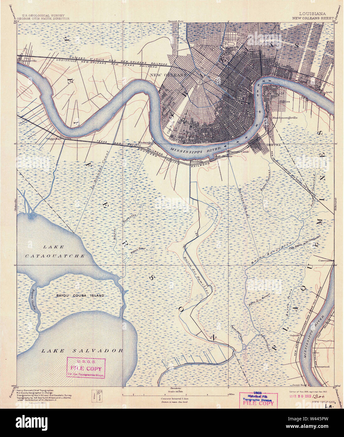 Historical new orleans map hi-res stock photography and images - Alamy