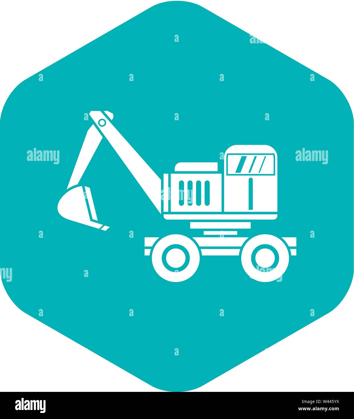 Excavator icon, simple style Stock Vector Image & Art - Alamy