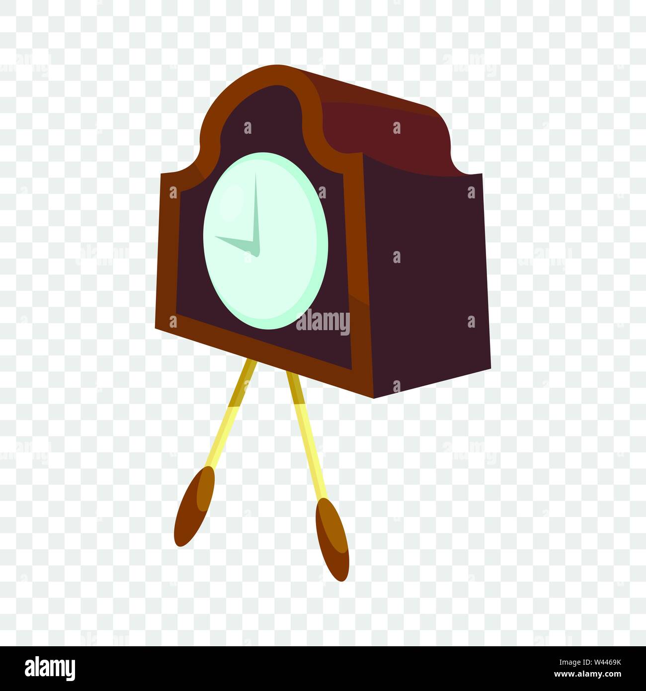 Retro wall clock icon, cartoon style Stock Vector Image & Art - Alamy