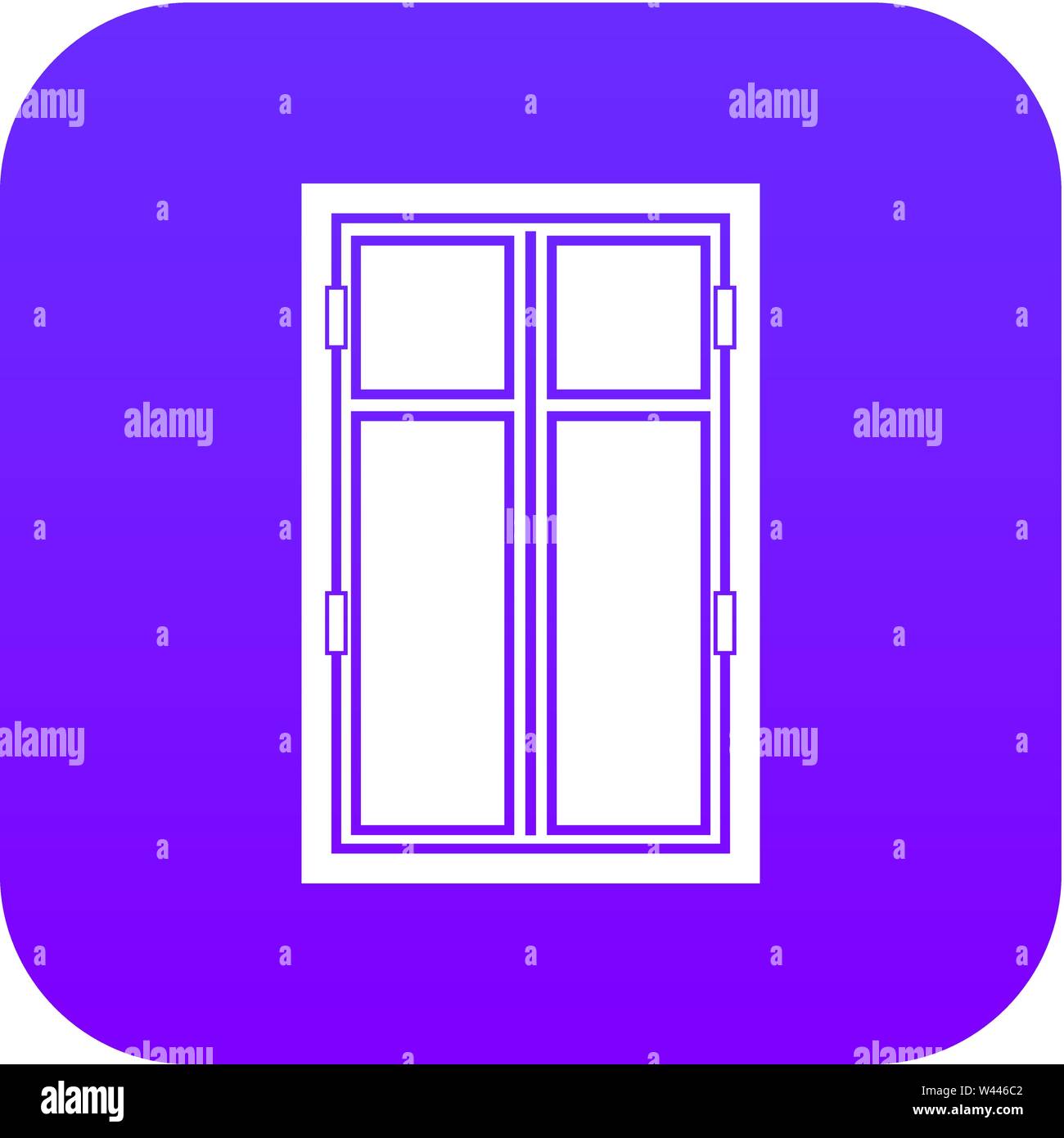 Wooden window icon digital purple Stock Vector Image & Art - Alamy
