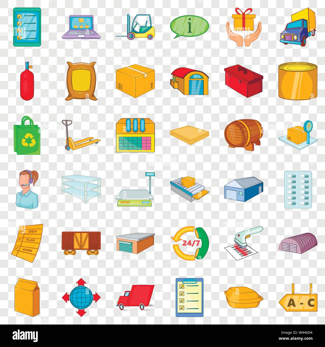 Store icons set, cartoon style Stock Vector Image & Art - Alamy