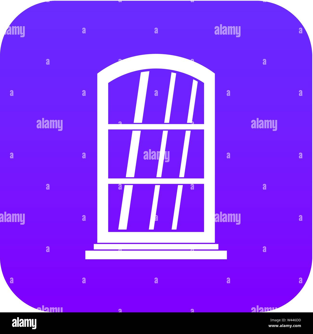 White narrow window icon digital purple Stock Vector Image & Art - Alamy