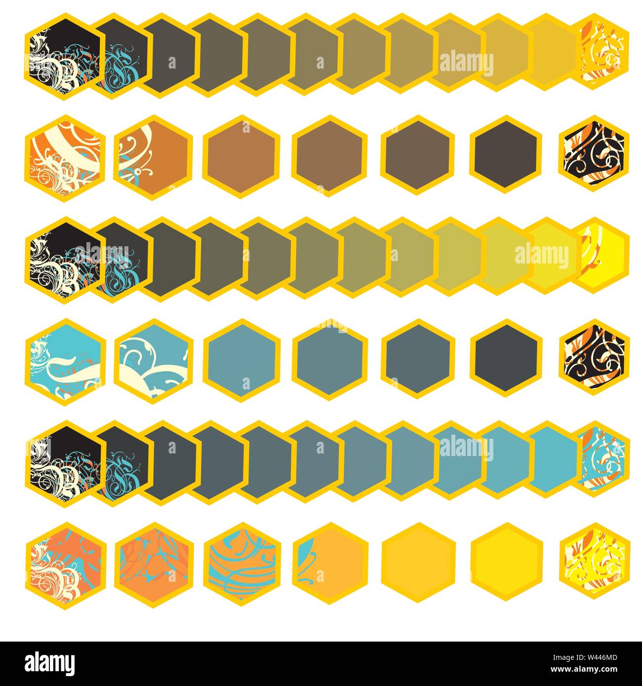 Background hexagon pattern bold Cut Out Stock Images & Pictures - Alamy