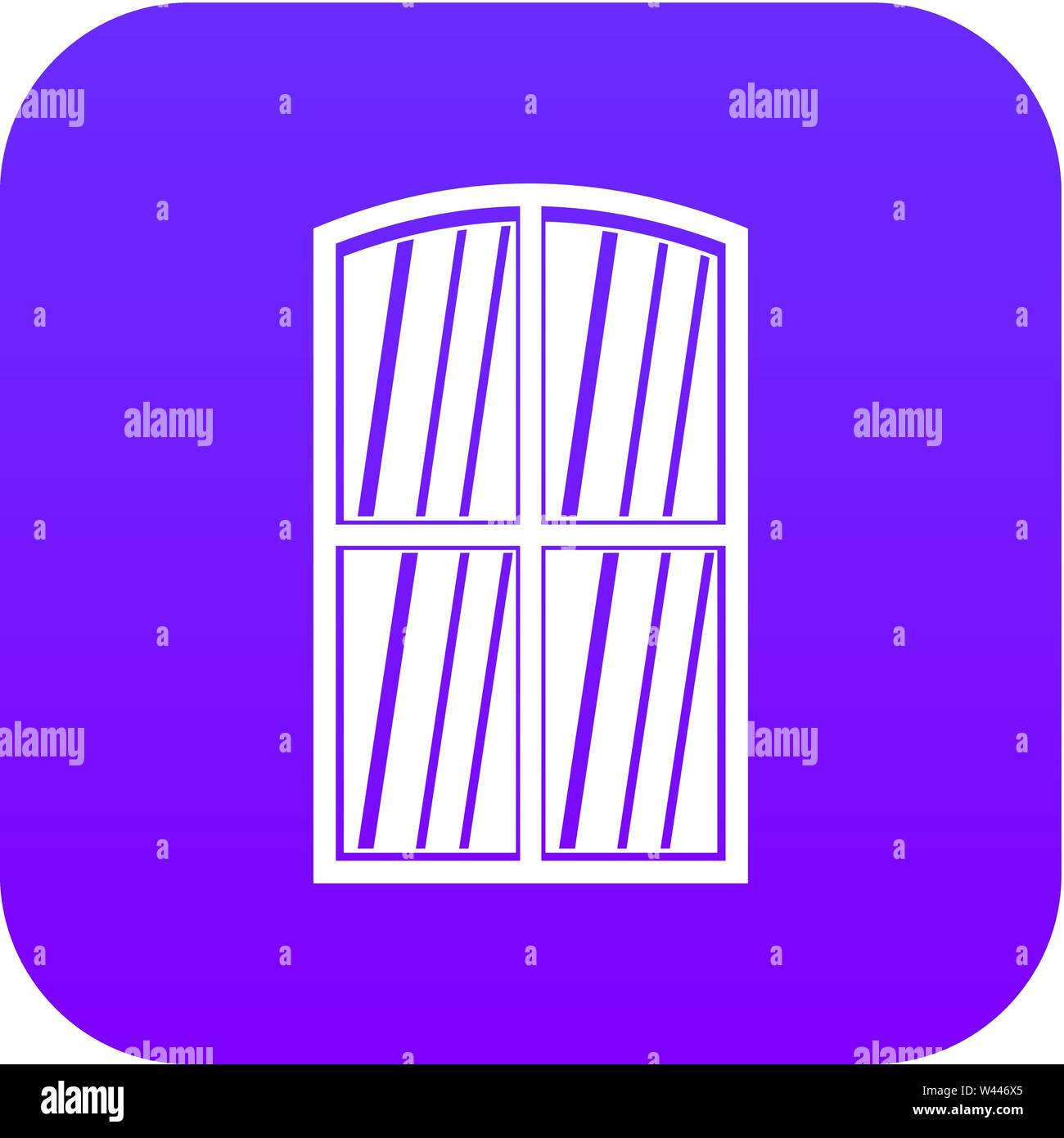 Wooden window icon digital purple Stock Vector Image & Art - Alamy