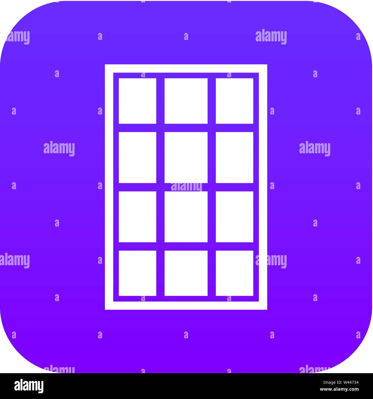White arched window icon digital purple Stock Vector Image & Art - Alamy