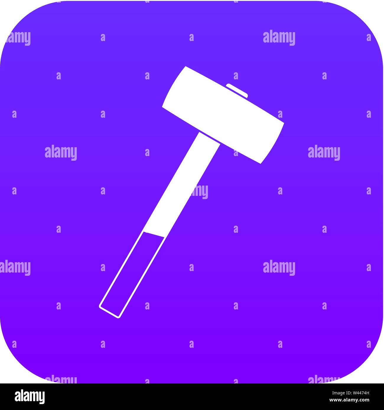 Sledgehammer icon digital purple Stock Vector Image & Art - Alamy
