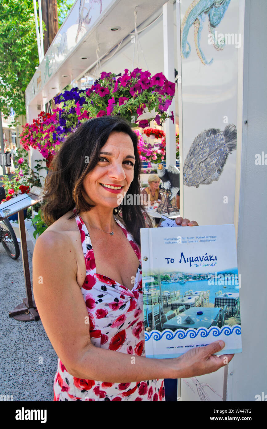 Neos Marmaras, Greece, May 30, 2019. Neos Marmaras is in Sithonia on ...
