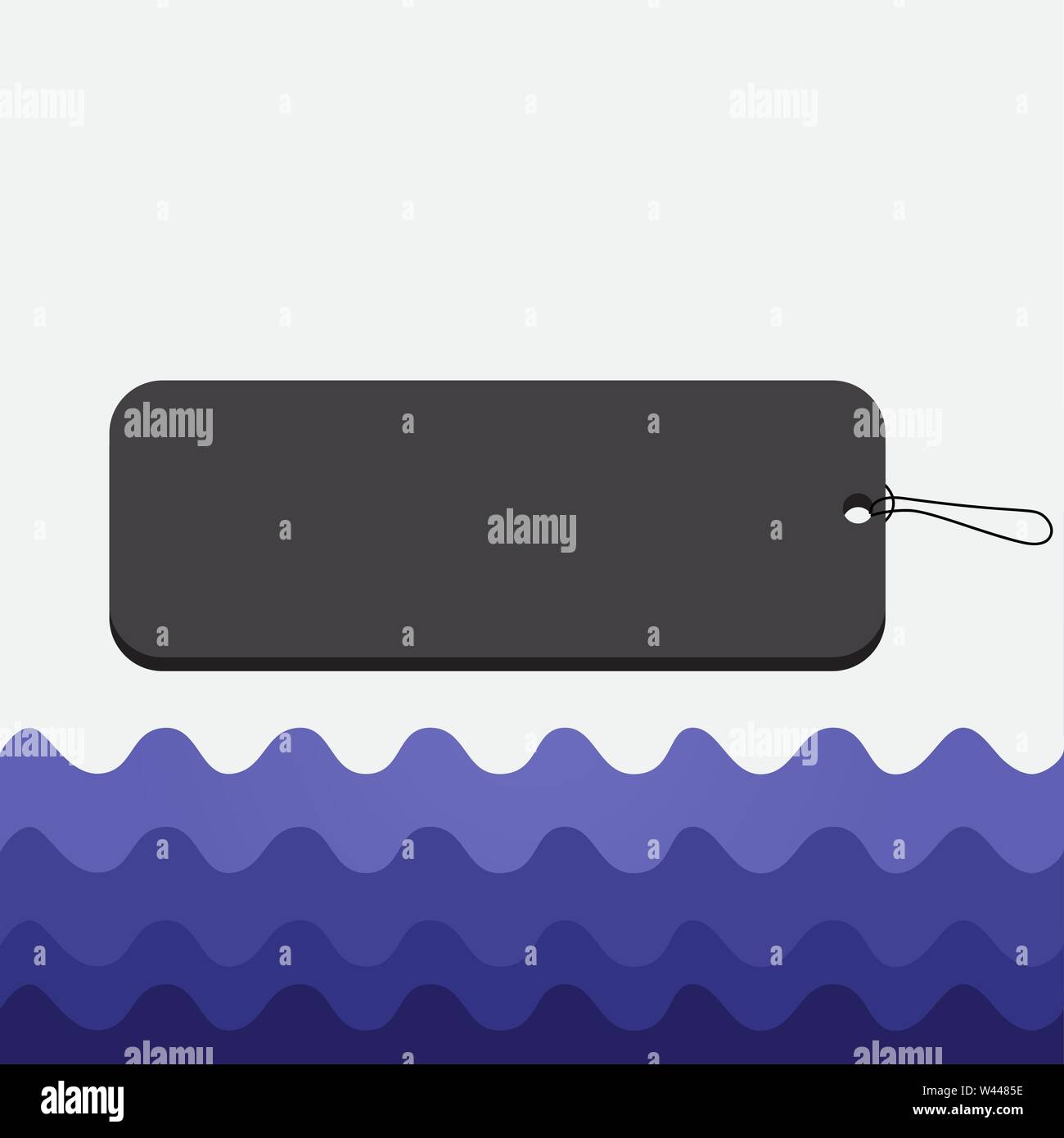 Label tag badge rectangle shaped empty space string colorful background ...