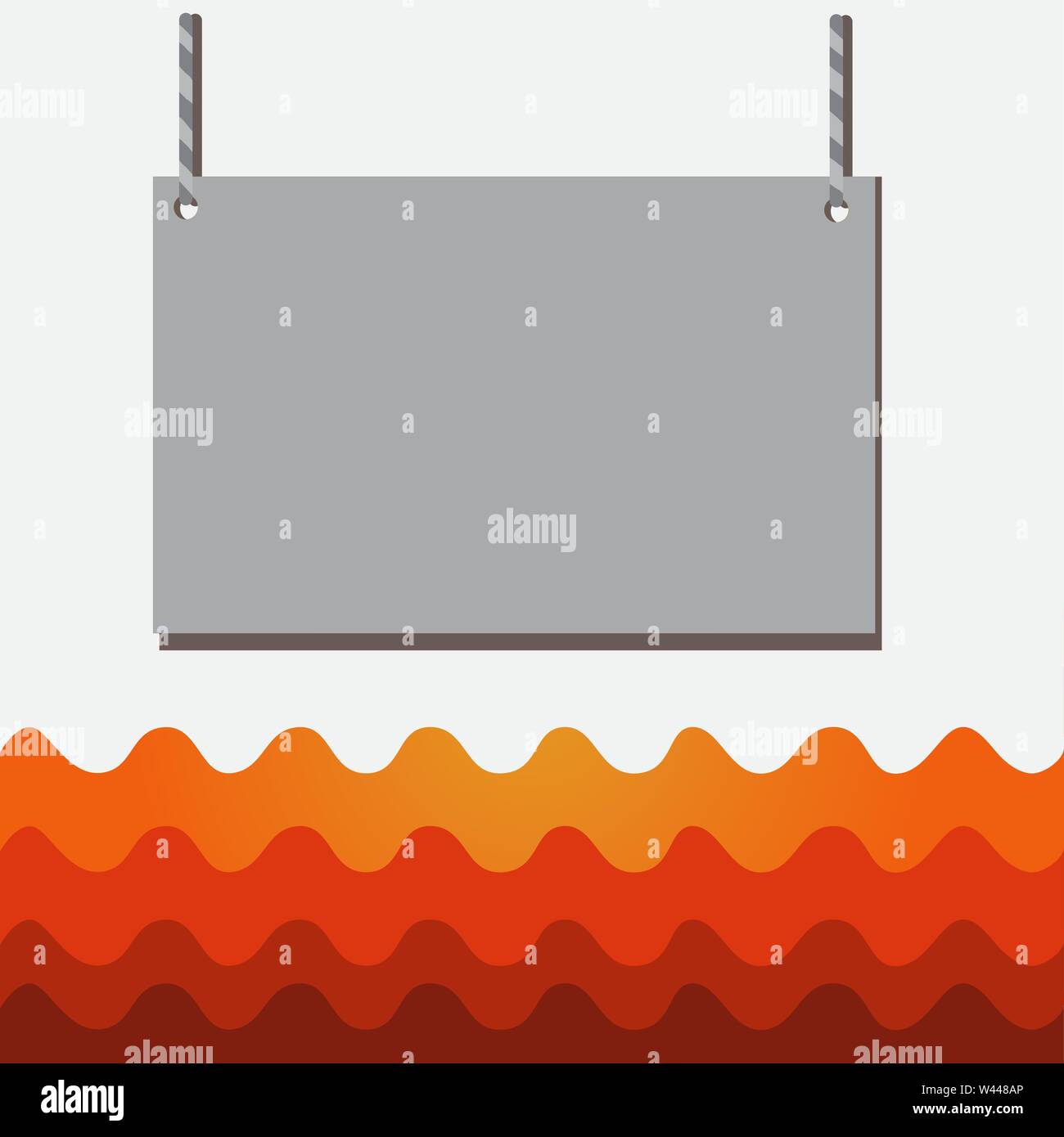 Wooden board wood rectangle shape empty frame fixed colorful striped ...