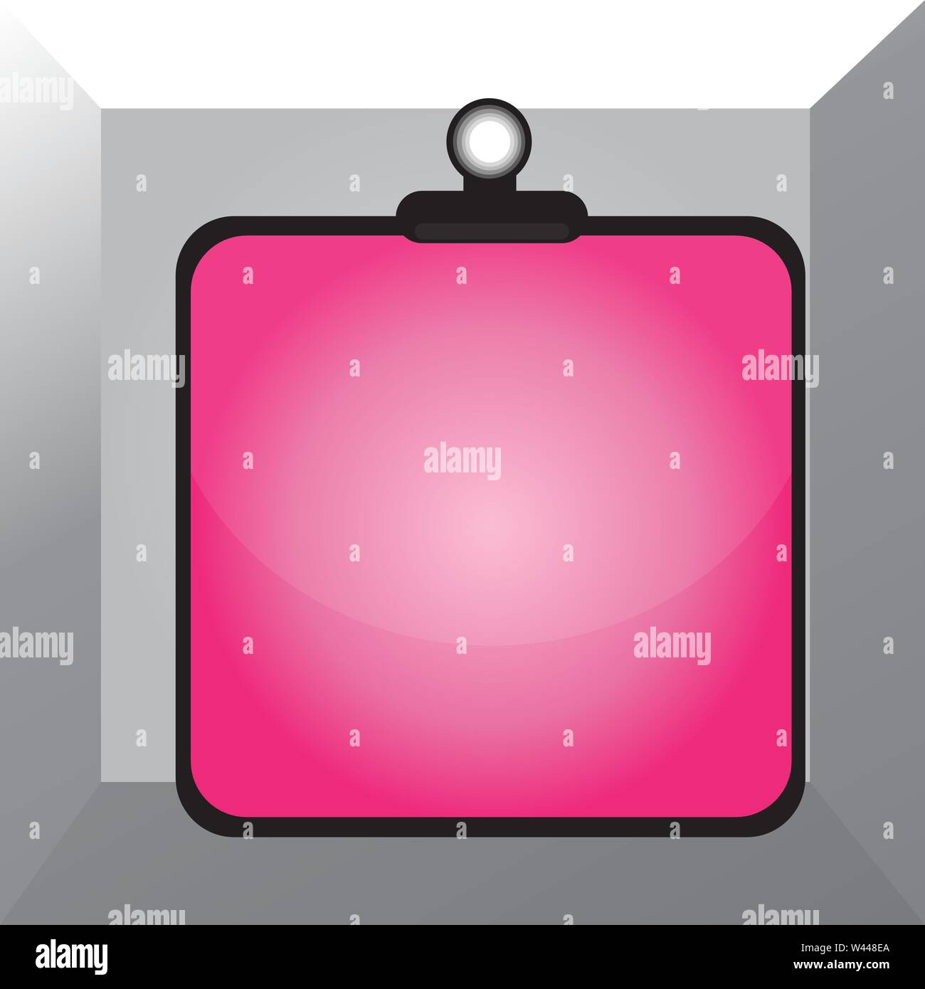 Clipboard colorful background spring clip stuck bind empty plank frame ...