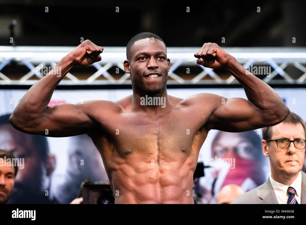 LONDON, UNITED KINGDOM. 19th Jul, 2019. Richard Riakporhe during ...