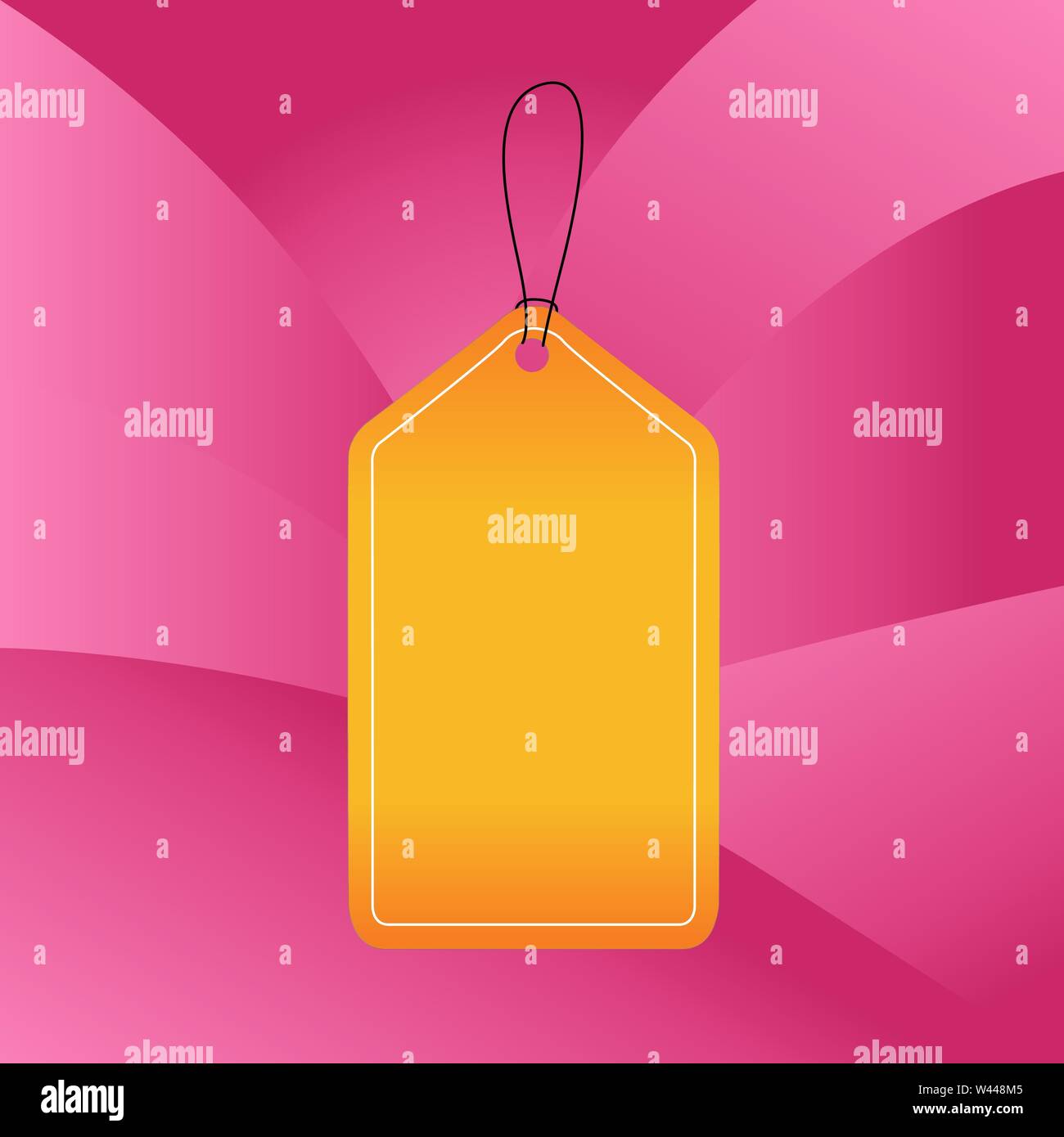 Empty tag blank space colorful background label rectangle attached ...