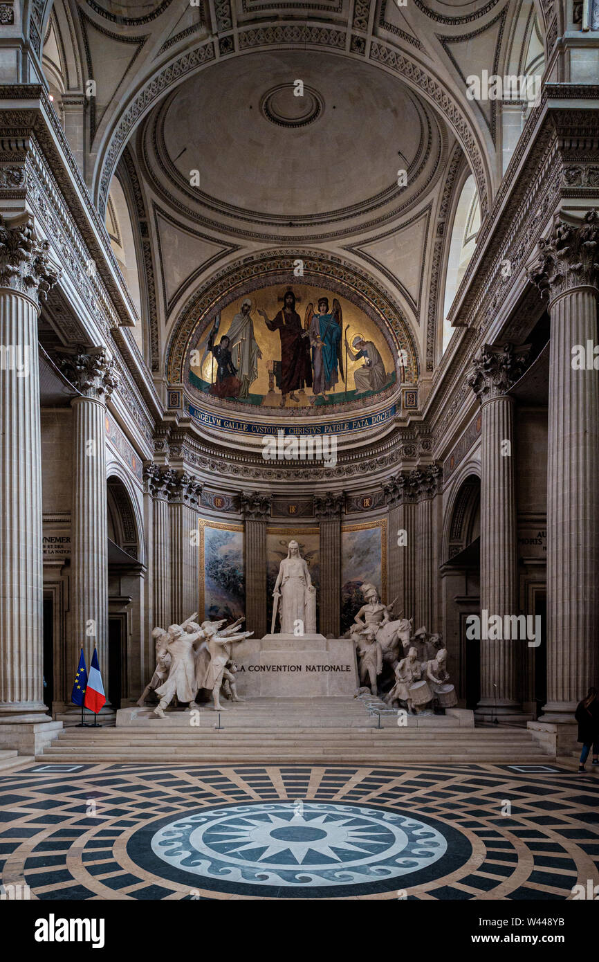 Interior of The Pantheon (Panthéon) in Paris, France Stock Photo - Alamy