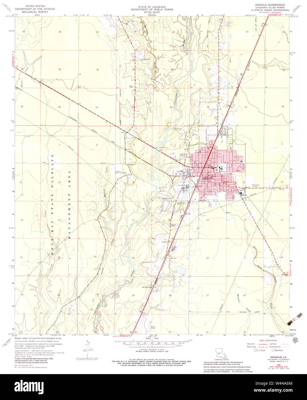 Map of oakdale hi-res stock photography and images - Alamy