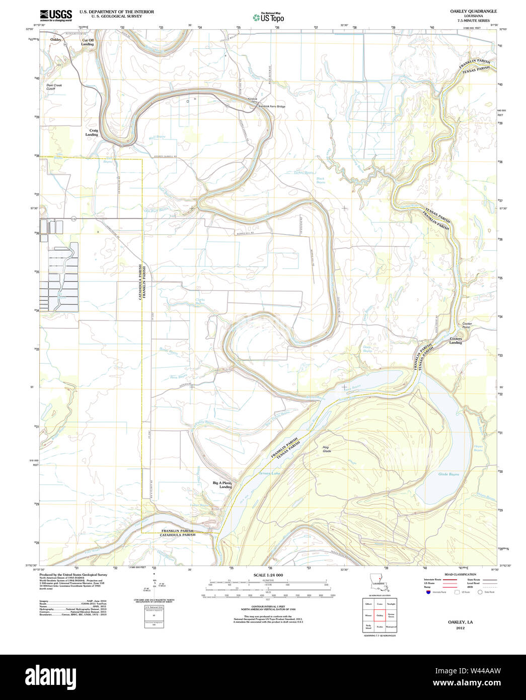 Oakley map hi-res stock photography and images - Alamy