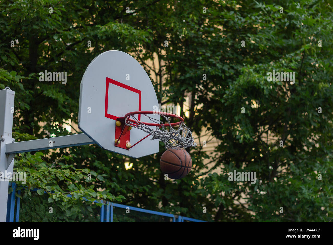 basketball victory win basket scoring game sport Stock Photo - Alamy