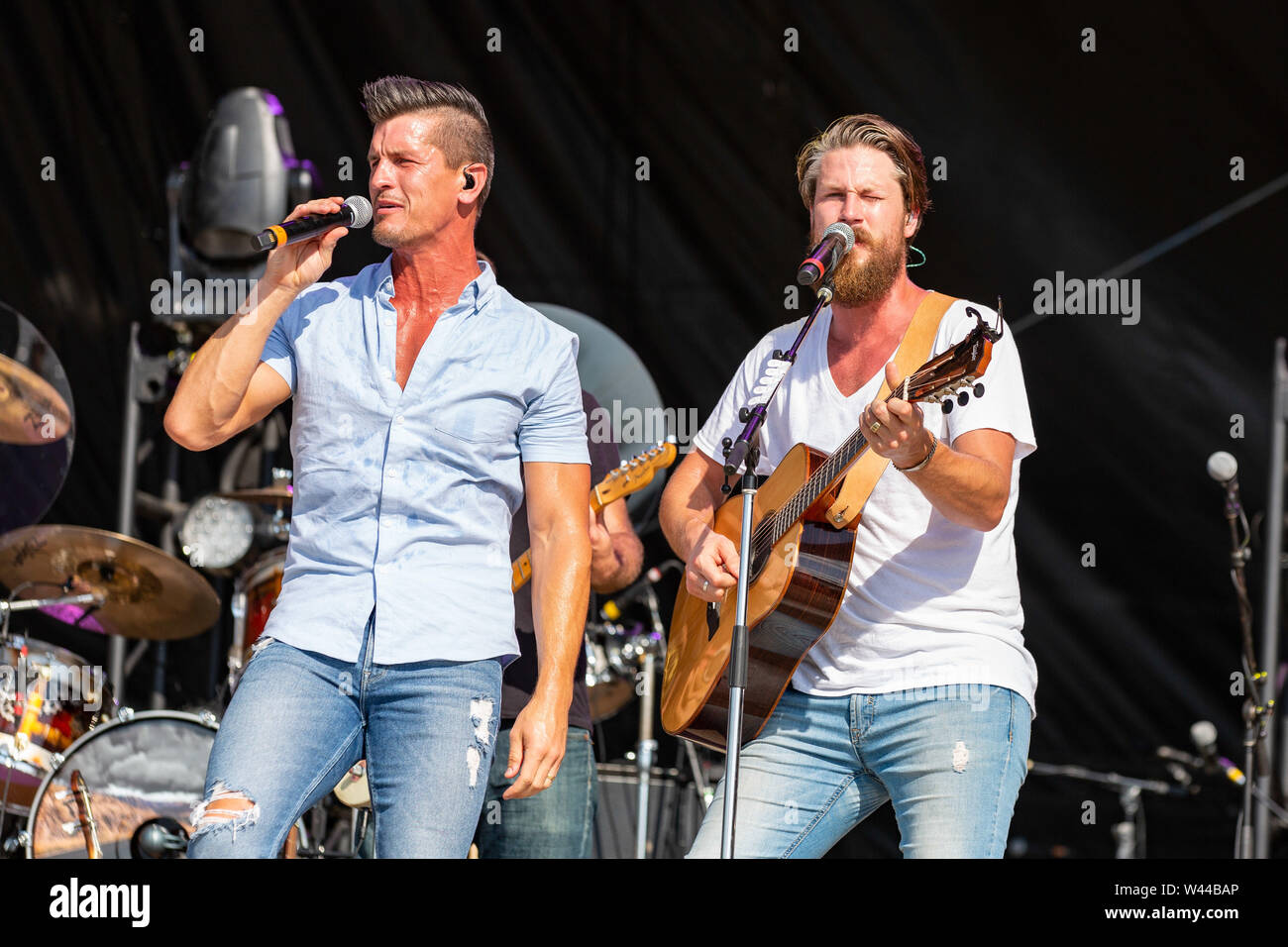 July 19, 2019 - Twin Lakes, Wisconsin, U.S - BRAD REMPEL and CURTIS ...