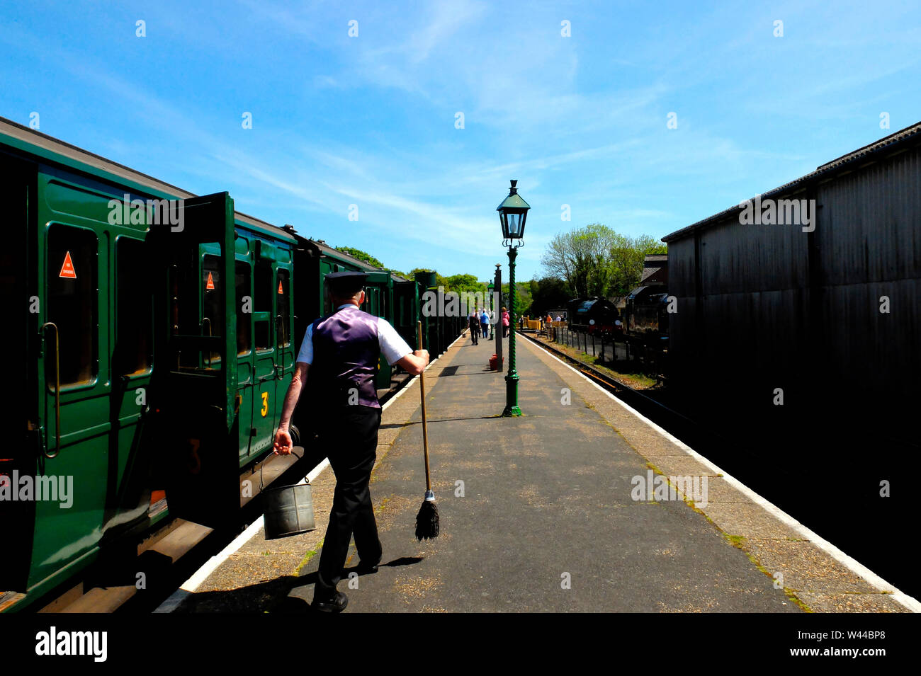 The Isle of Wight Steam Railway Stock Photo - Alamy
