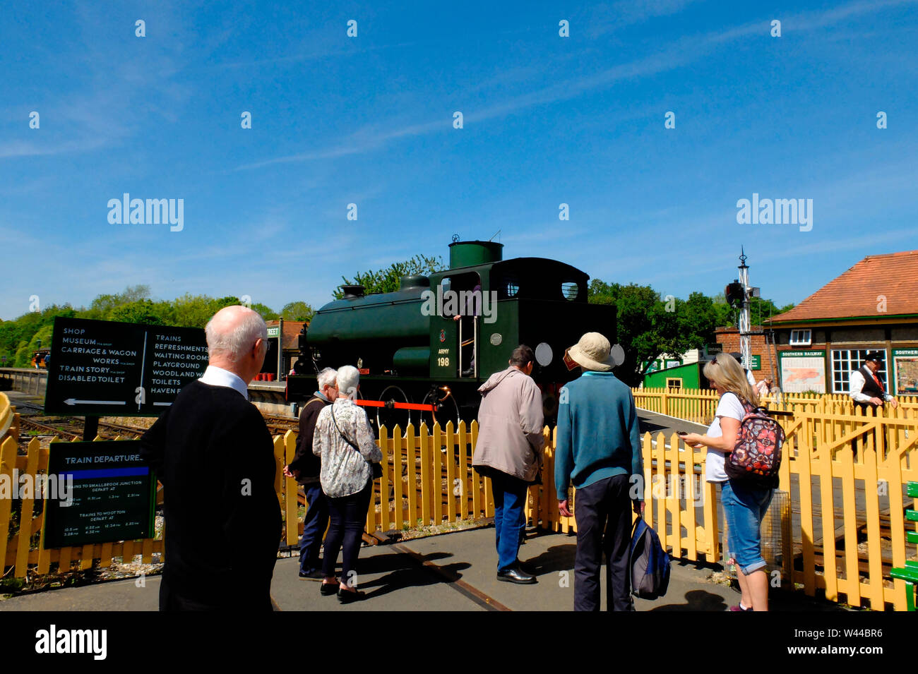 The Isle of Wight Steam Railway Stock Photo - Alamy
