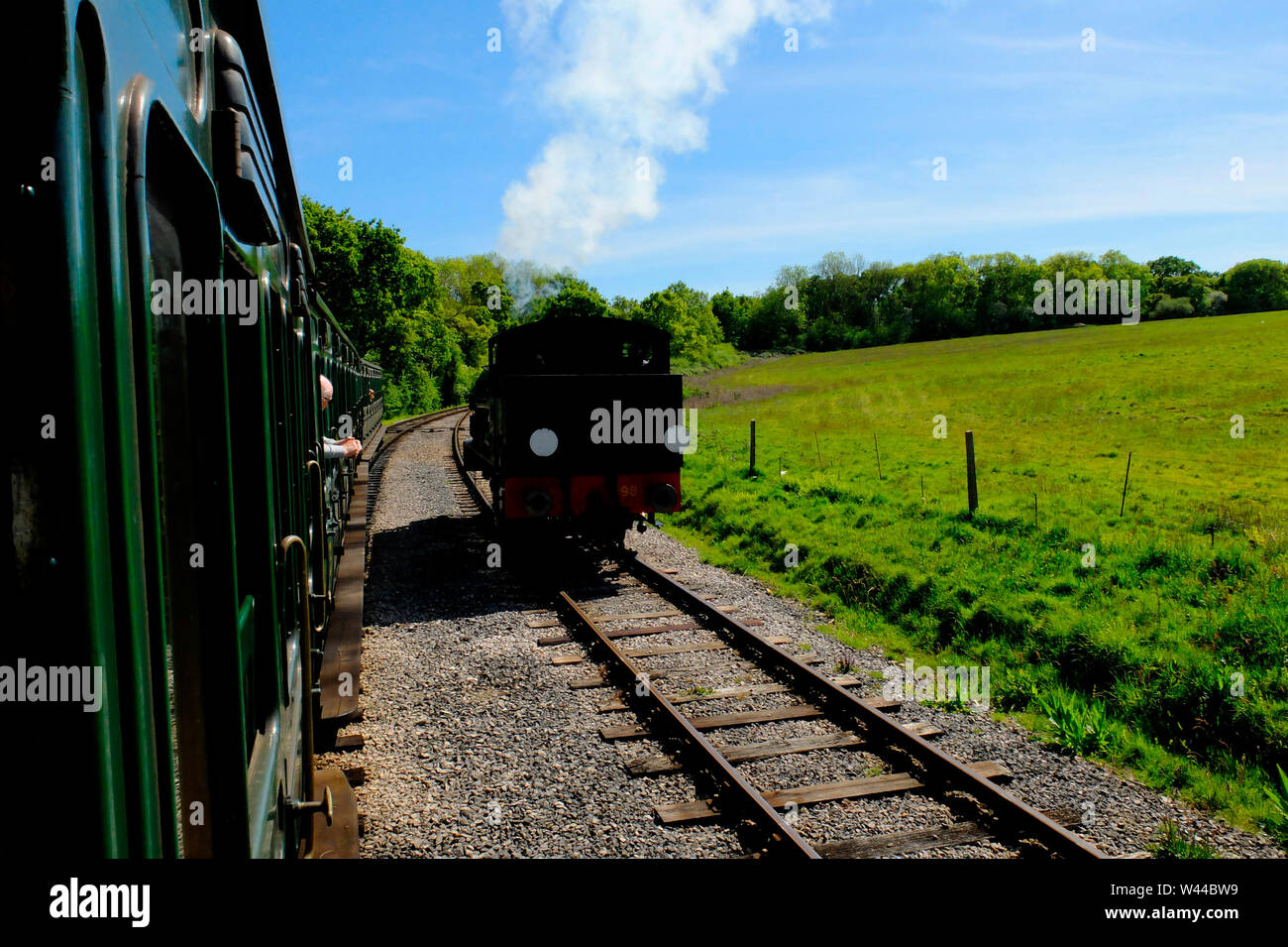 The Isle of Wight Steam Railway Stock Photo - Alamy