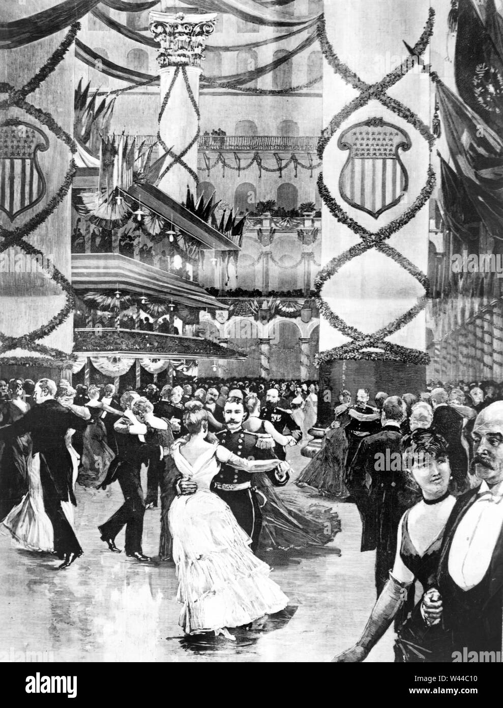 Inaugural ball in the Pension Building during the inauguration of ...