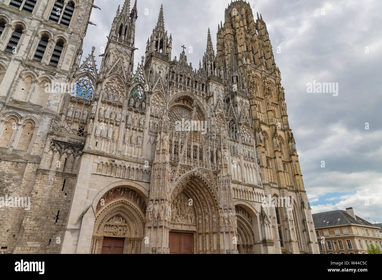 4th century Cathedral of Nôtre-dame de Rouen in Rouen, Normandy, France ...