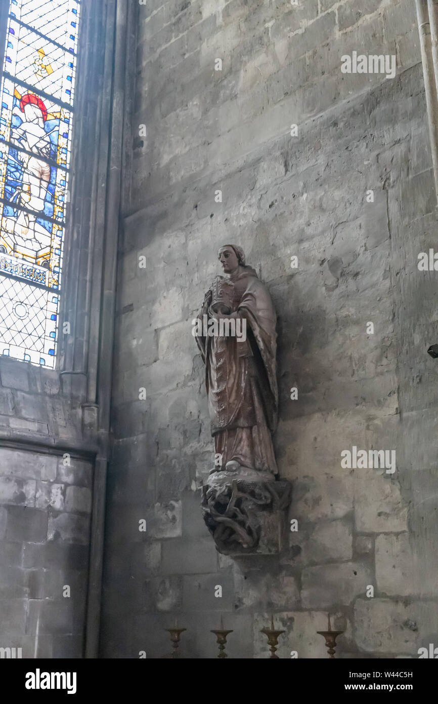 Rouen cathedral rose window hi-res stock photography and images - Alamy