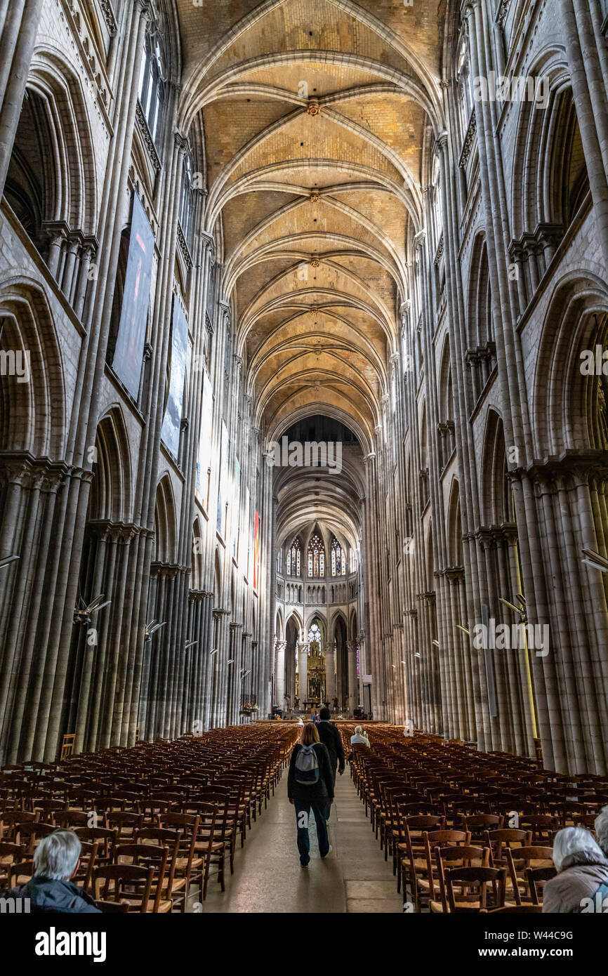 Interior Rouen Cathedral Normandy France High Resolution Stock ...