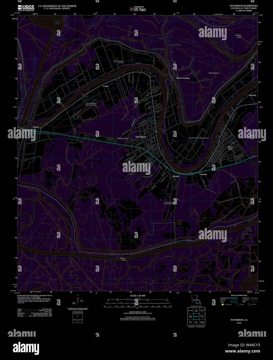 Map of patterson hi-res stock photography and images - Alamy