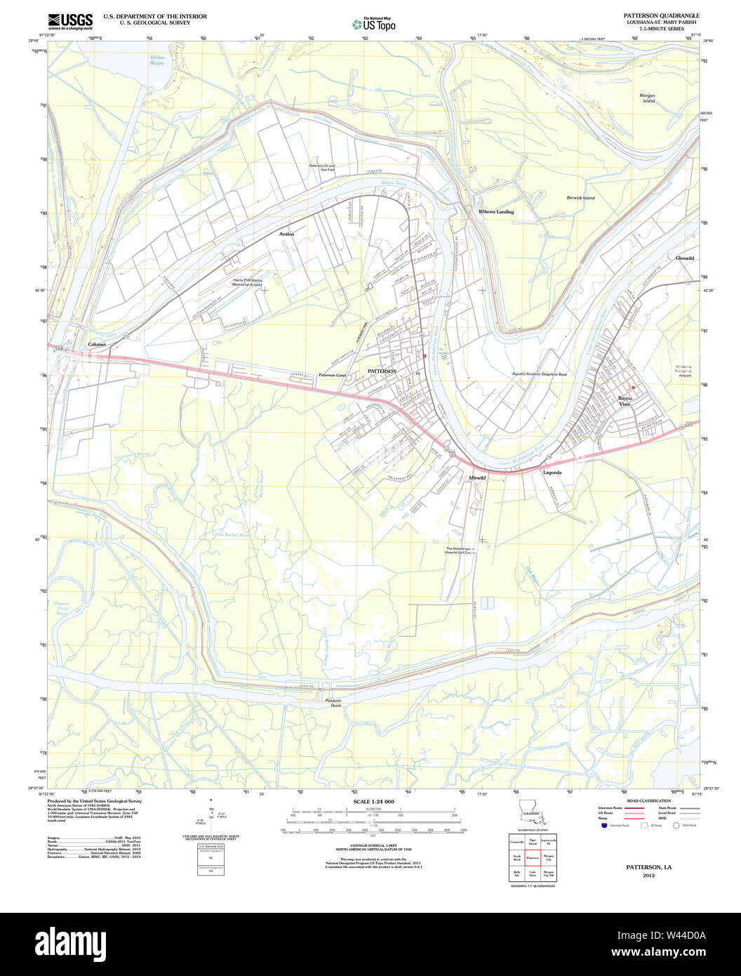 Map of patterson hi-res stock photography and images - Alamy