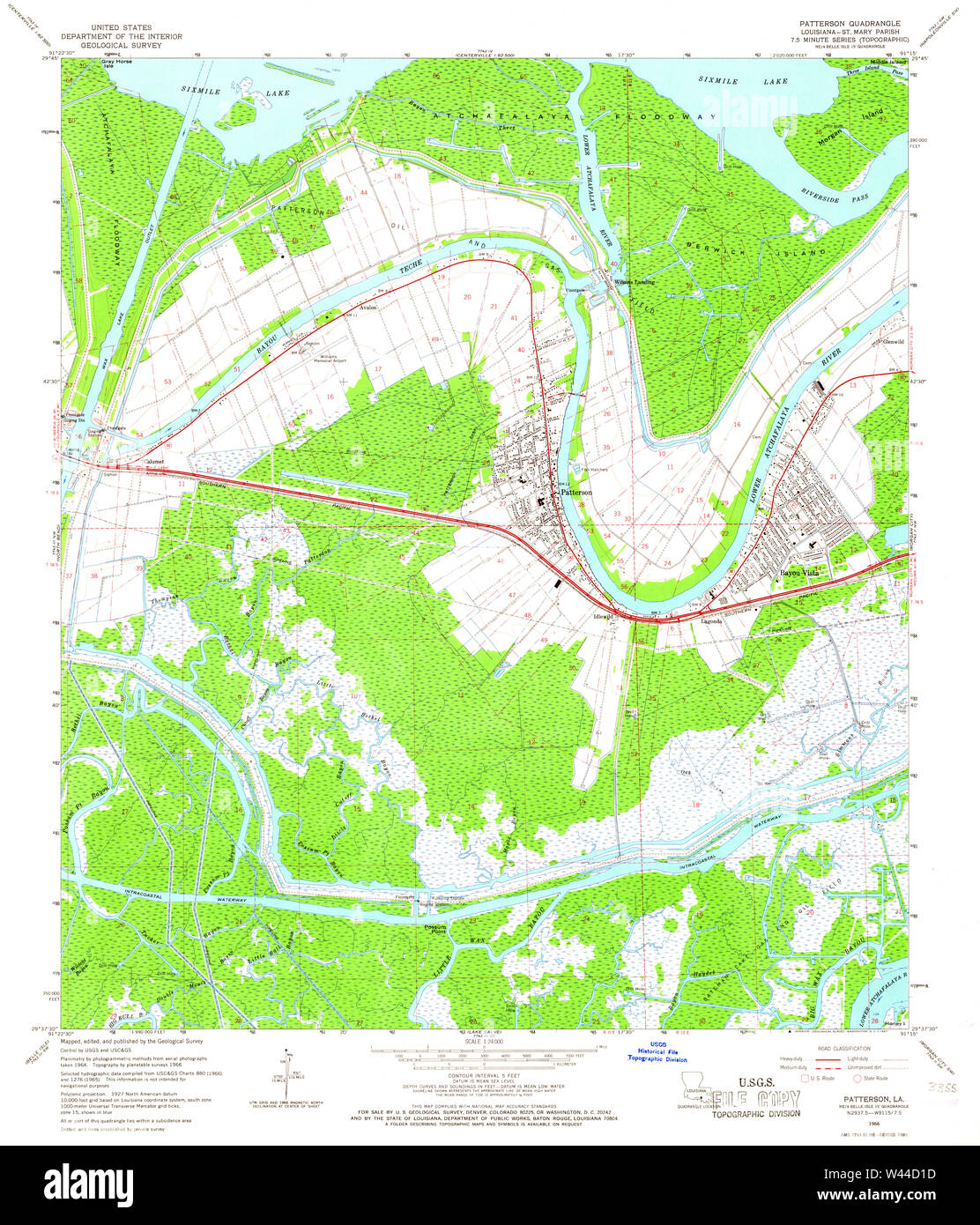 Patterson louisiana map hi-res stock photography and images - Alamy