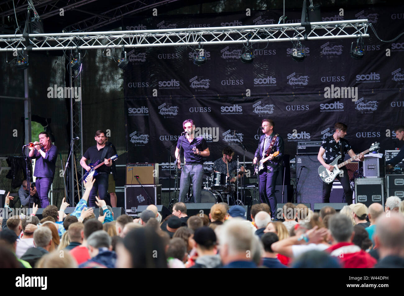England, Sheffield, Tramlines Festival, 19th July 2019. Red Rum Club ...