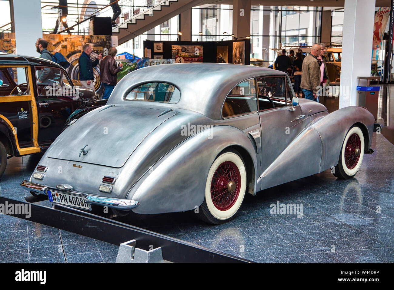 FRIEDRICHSHAFEN - MAY 2019: silver HEALEY TICKFORD SPORTS SALOON 1954 ...
