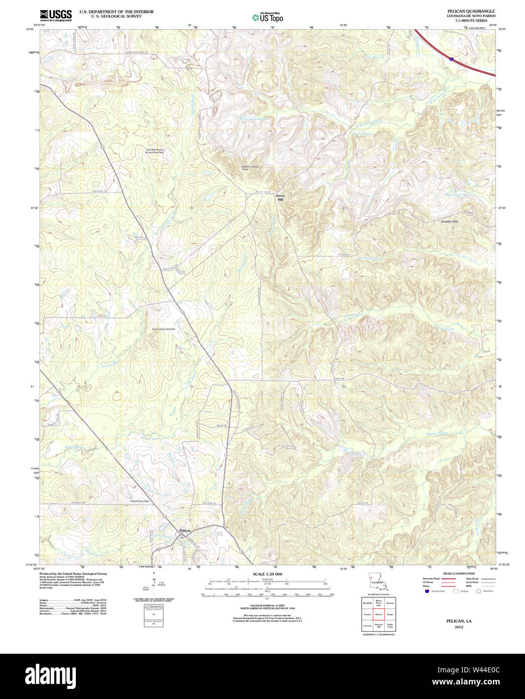 Historical louisiana maps Cut Out Stock Images & Pictures - Alamy