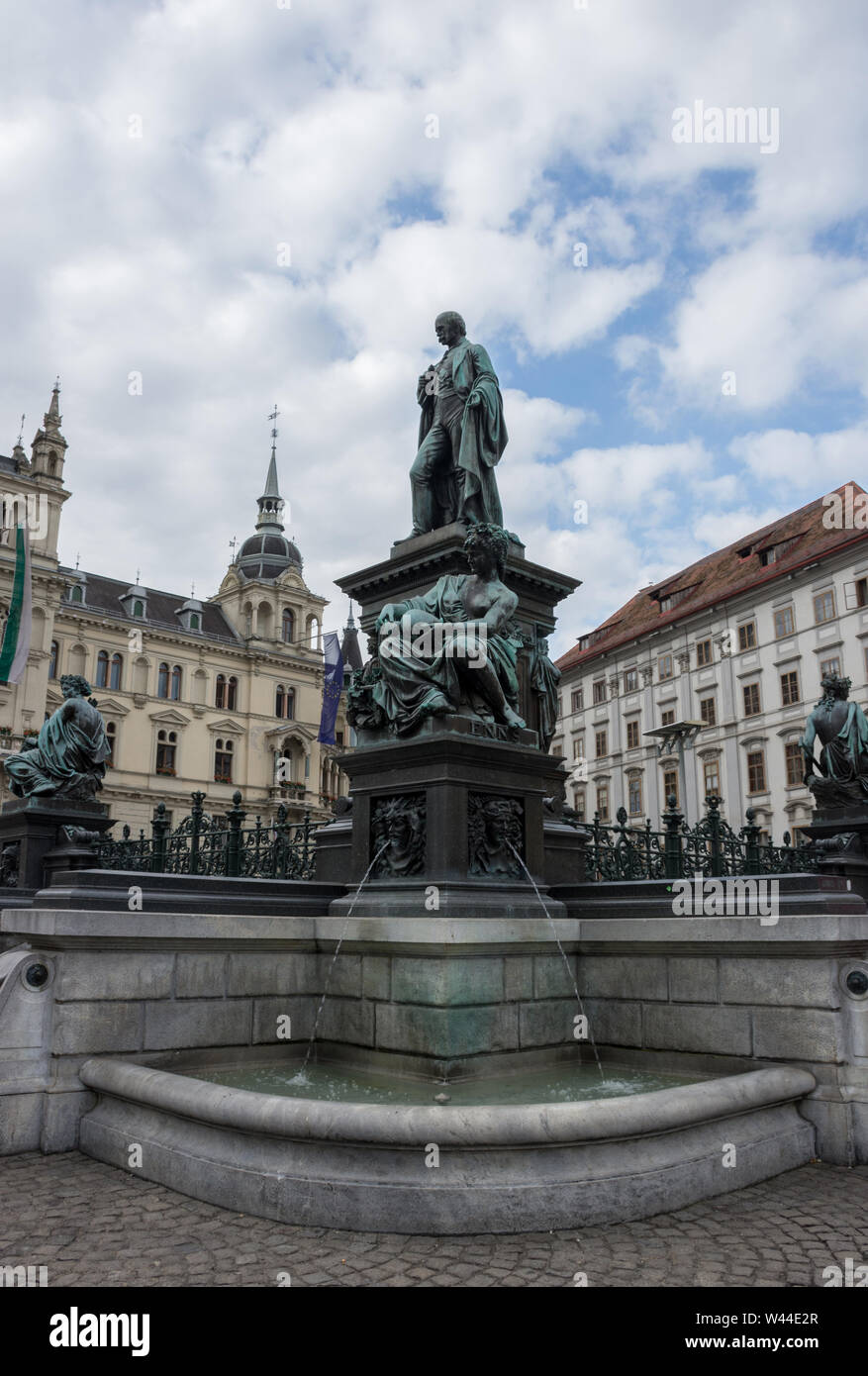 Erzherzog johann fountain monument hi-res stock photography and images ...