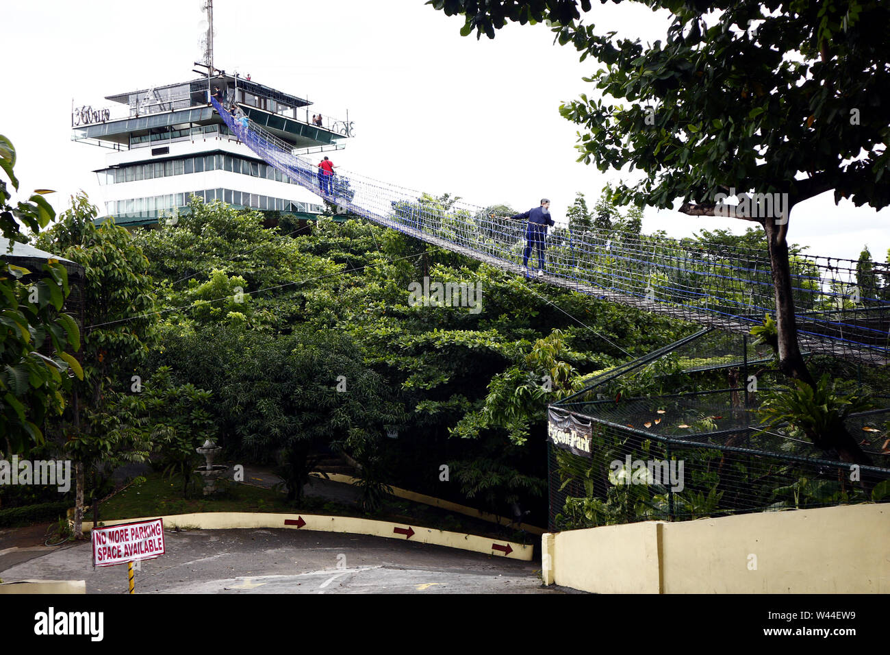 ANTIPOLO CITY, PHILIPPINES – JULY 17, 2019: Hanging bridge which leads ...