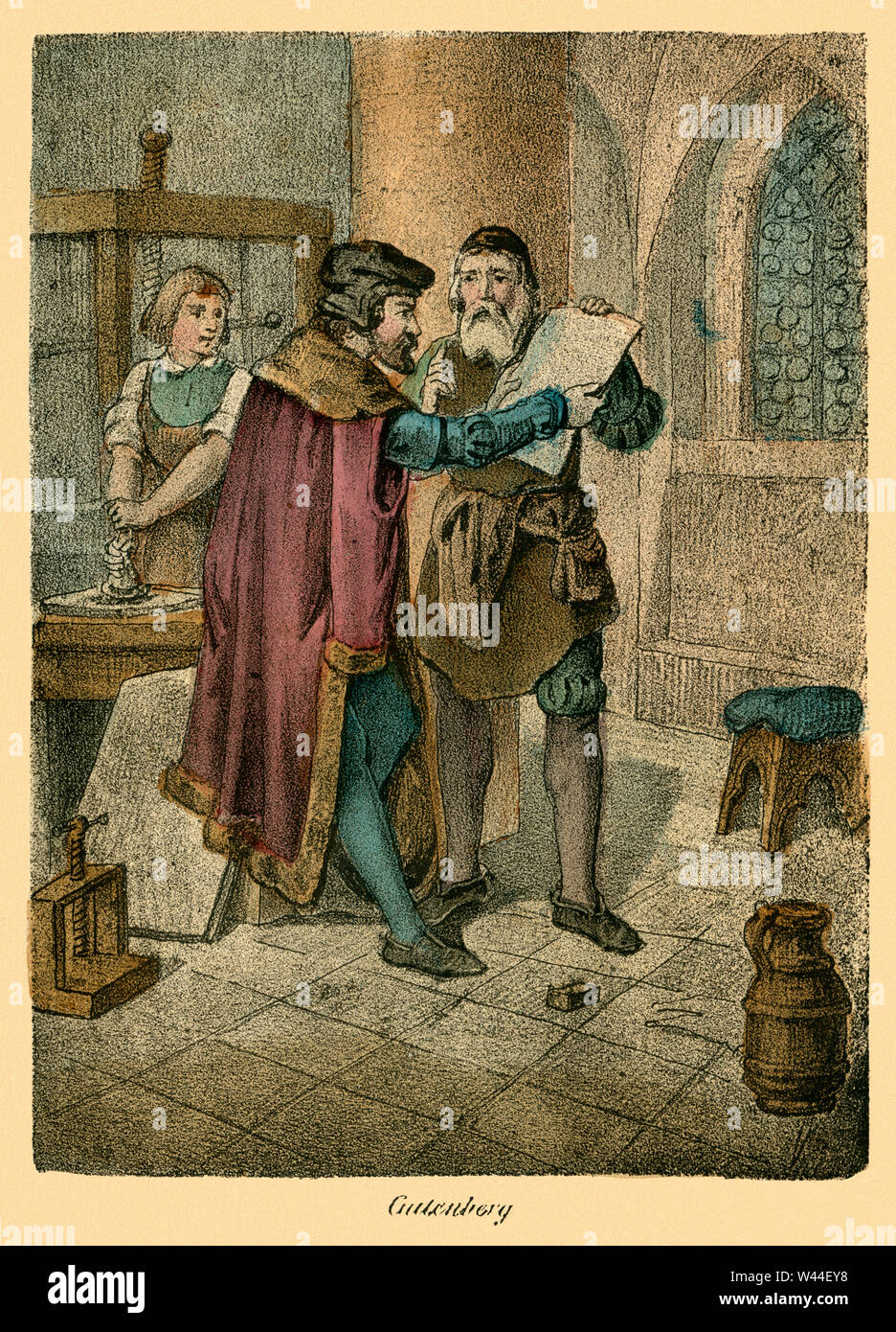 Johannes gutenberg printing press hi-res stock photography and images ...