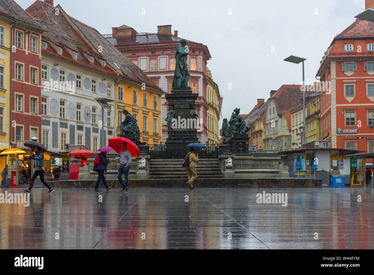Erzherzog statue in hauptplatz graz hi-res stock photography and images ...